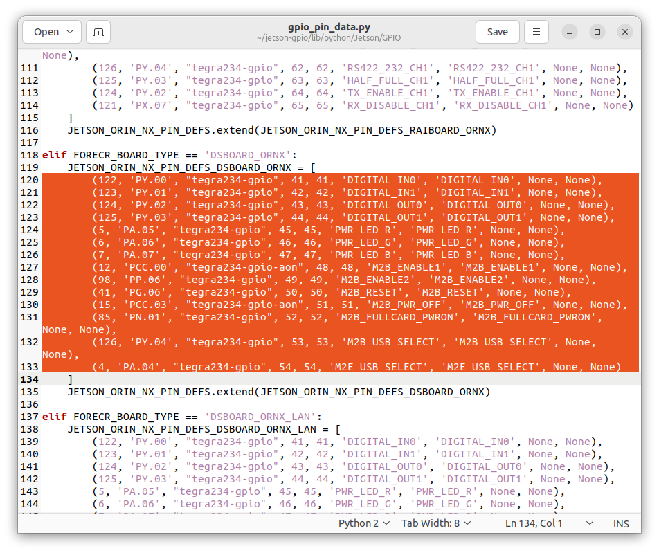Jetson-GPIO Library Update for Forecr Products